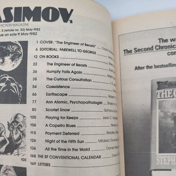 Asimovs Science Fiction Magazine | Other | Vintage Isaac Asimovs Science Fiction Magazine May ...